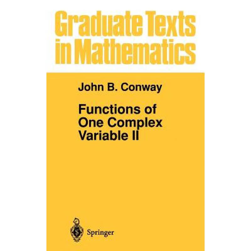 Functions of One Complex Variable II