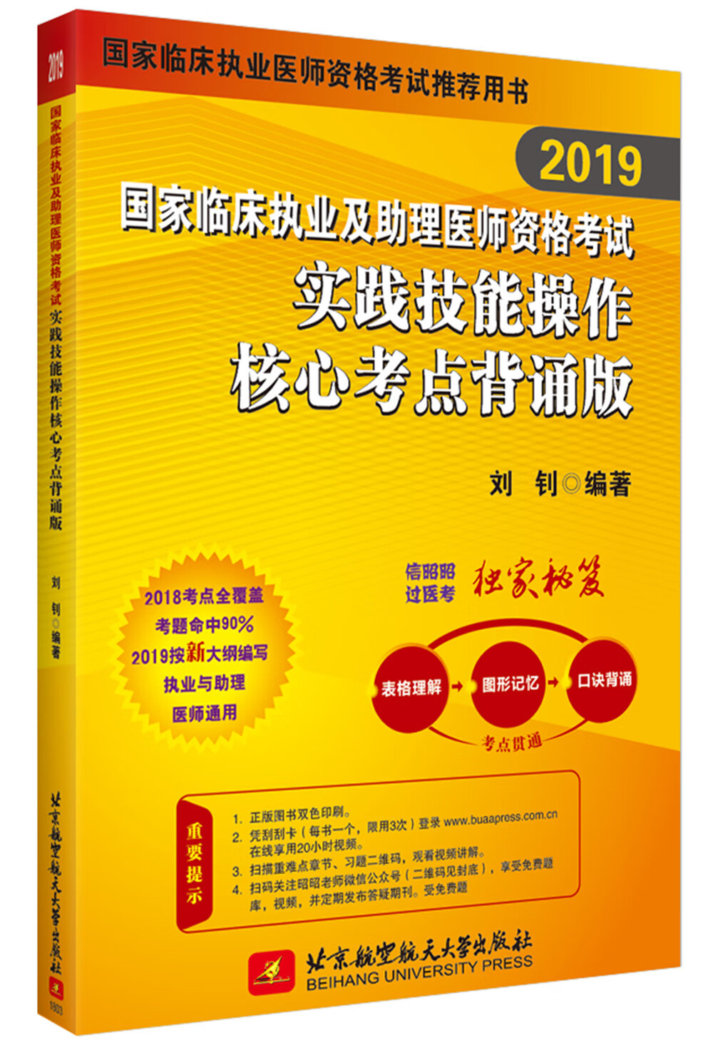 昭昭医考2019执业医师 国家临床执业及助理医师资格考试实践技能操作核心考点背诵版 2019职业医师