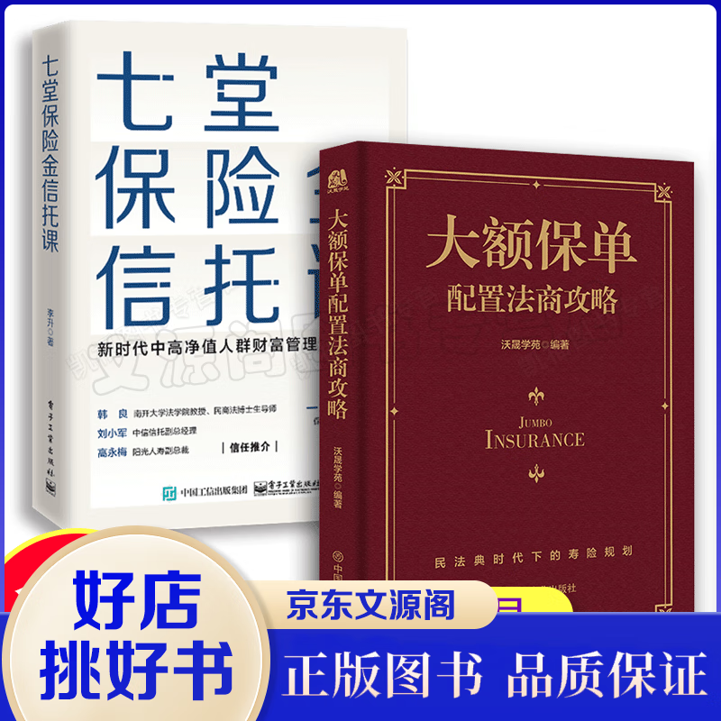 【自选】大额保单配置法商攻略 王芳律师家族法律税务专业团队编金融资产保障书籍大额保单法商实战锦囊 经济学法律 金融与投资 【2册】七堂保险金信托课+大额保单配置法商攻略