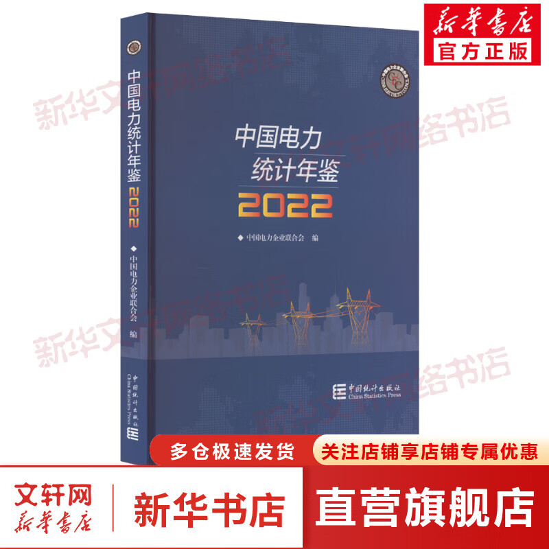 中国电力统计年鉴 2022 中国电力企业联合会 编 书籍 图书