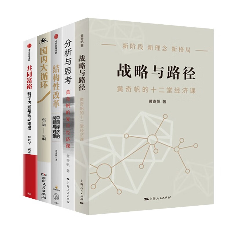 黄奇帆解读中国经济五册 战略与路径+分析与思考+结构性改革+国内大循环+共同富裕
