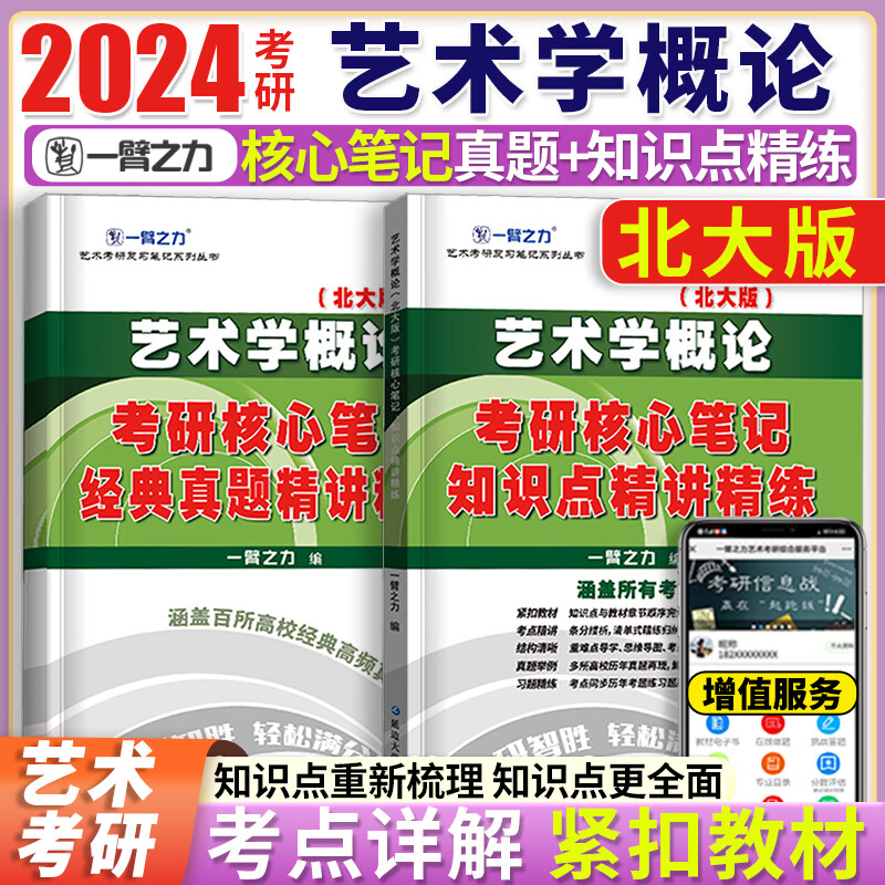 一臂之力2024艺术学概论北大版考研核心笔记知识点精讲精练经典真题精讲精练艺术考研复习笔记含2023年真题