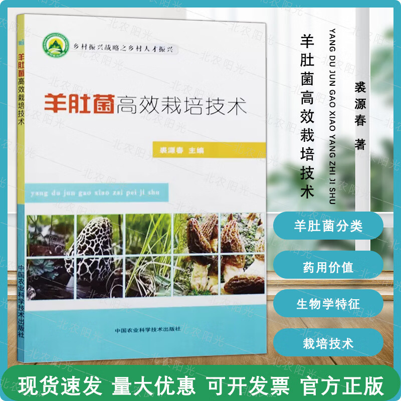 羊肚菌高效栽培技术 羊肚菌种植技术书 羊肚菌书籍羊肚菌制种与栽培资料书 羊肚菌林地种植技术种植羊肚菌书 农科出版社 9787511638458