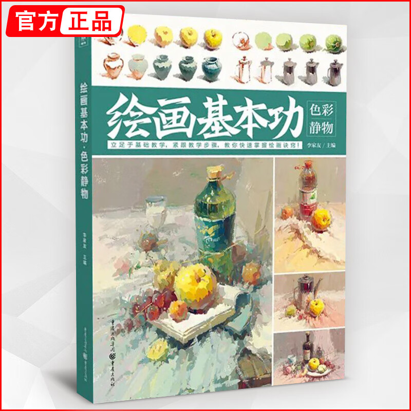 绘画基本功色彩静物 2022敲门砖水粉基础单体组合写生色调色稿照片对画临摹范本校考高考联考美术绘画画册技