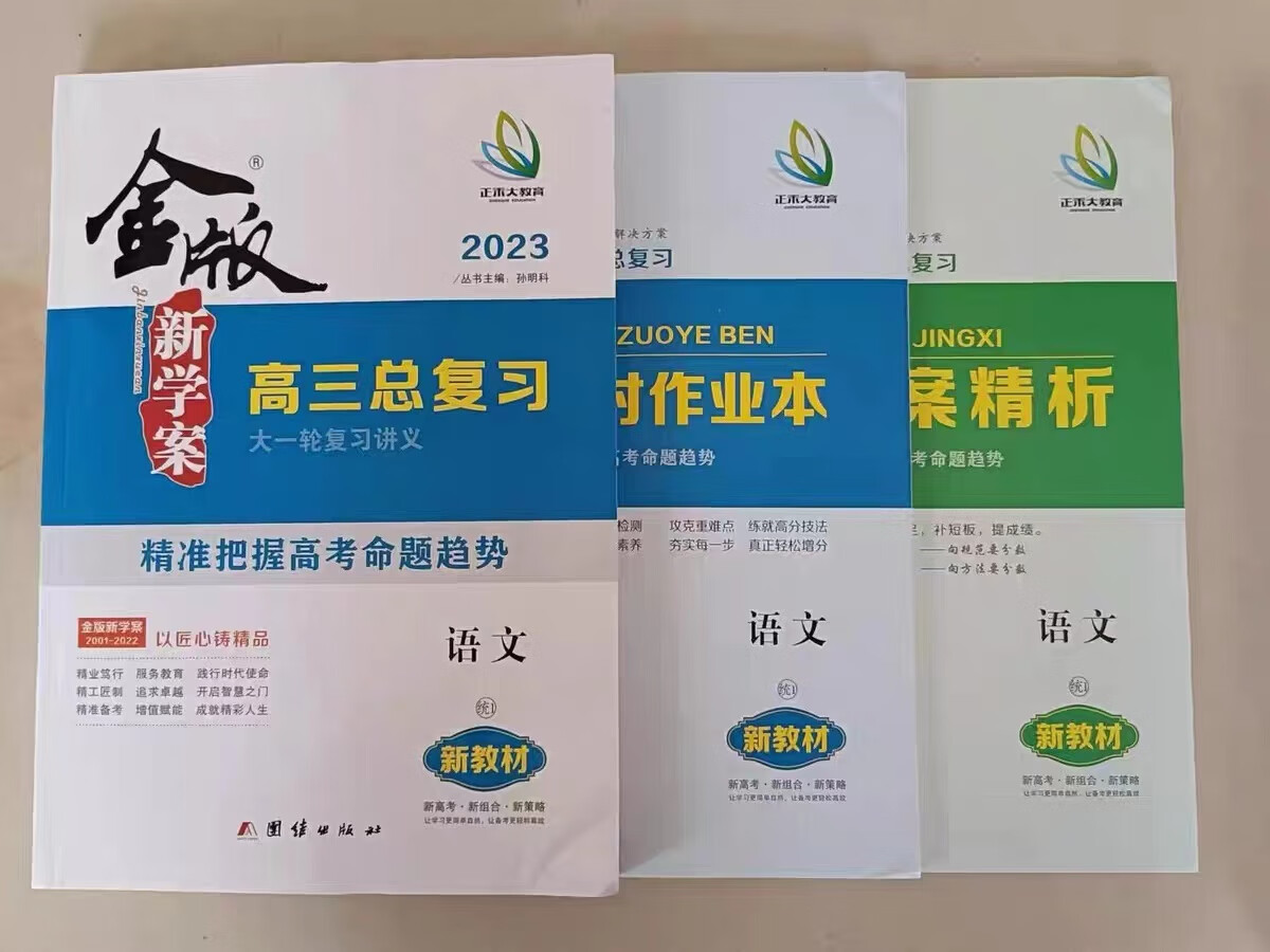 2023金版新学案高三总复习大一轮复习讲义语数英物化生政史地全科 语文人教版（新教材新高考） 高中三年级