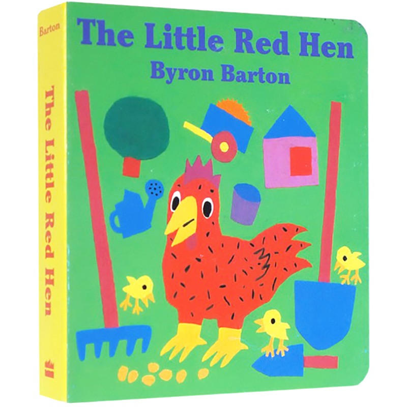 英文原版绘本 The Little Red Hen 撕不烂纸板书 名家Byron Barton 幼儿启蒙早教读物