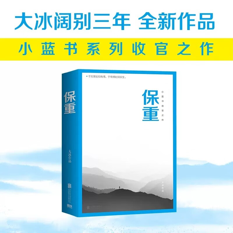 保重 大冰新书 2022全新作品 大冰啊2.0乖摸摸头你坏小孩好吗好的 我不 后 小蓝书系列收官之作