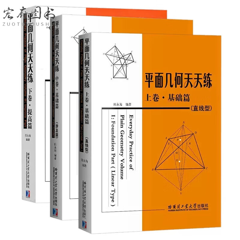 平面几何天天练中卷基础篇 涉及圆 走进奇妙的几何世界 初高中数学平面几何解题方法 中高考数学*刷题题型与 平面几何天天练上中下卷3本