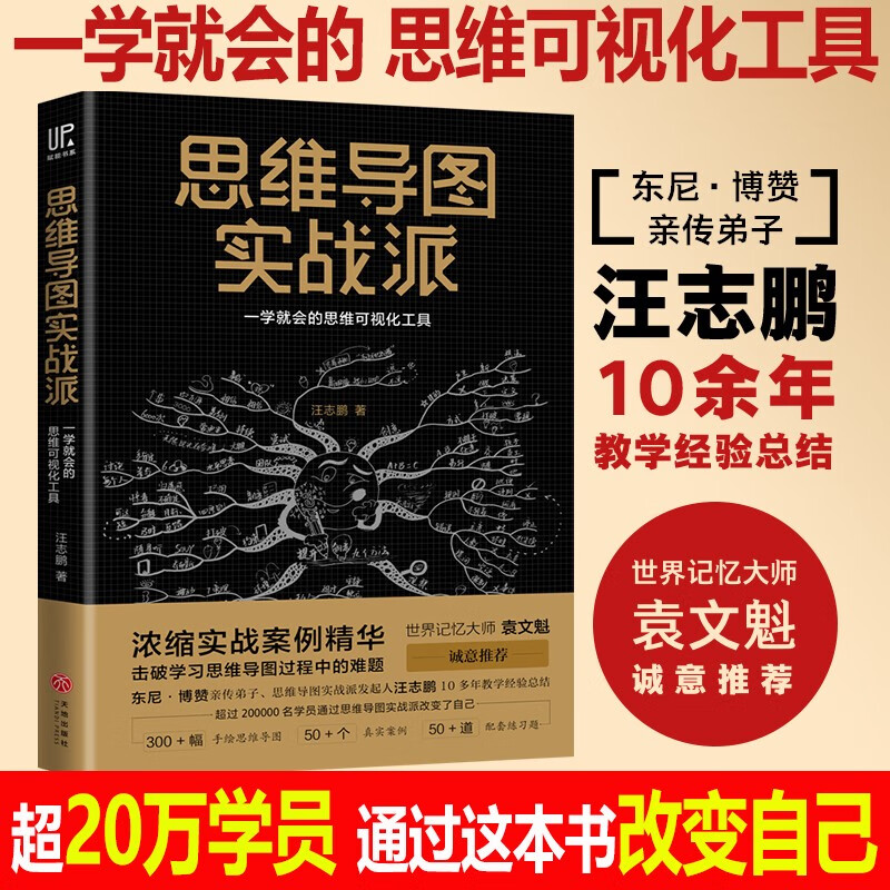 思维导图实战派汪志鹏著一学就会的思维可视化工具UP赋能书系思维导图本天地出版社