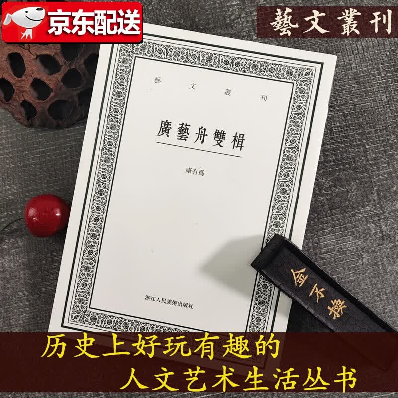 广艺舟双楫 清代学者康有为谈书法的著作 艺文丛刊第四辑之一种 文学书法绘画生活鉴赏掌故书籍 浙江人美
