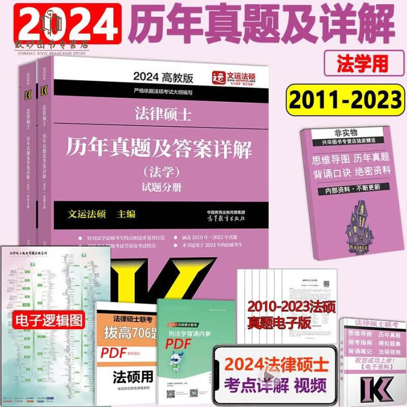 2024文运法硕法律硕士法学非法学法硕基础配套练习刑法分则深度解读真题章节解析考试分析24考研法条分 预售2024法学真题及答案详解