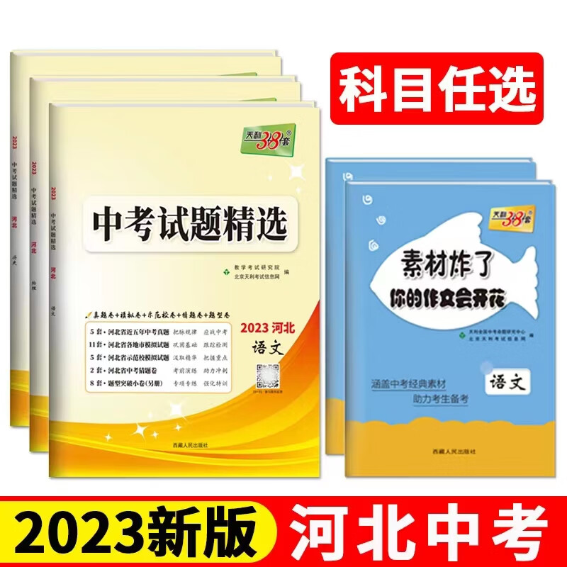 2023版 天利38套河北专版中考试题精选河北中考真题卷模拟卷刷题 语文 初中通用