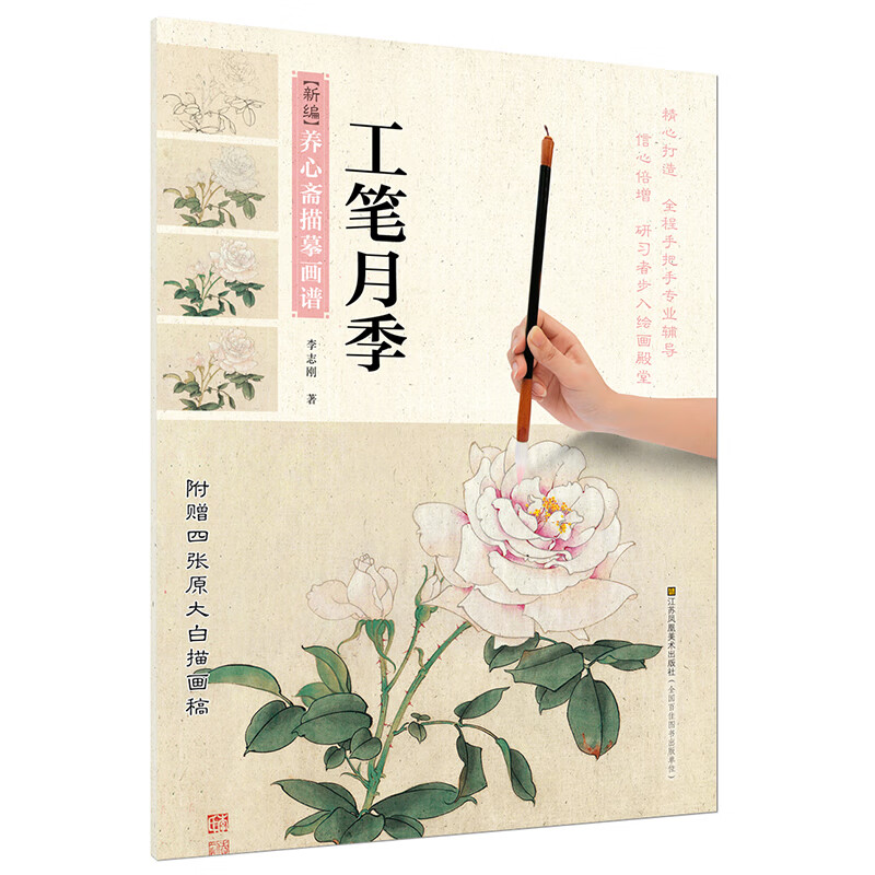 当当新编养心斋描摹画谱-工笔月季