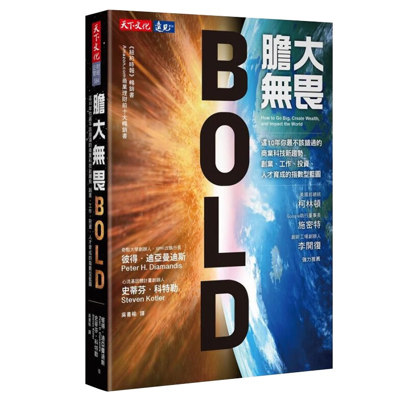 台版 《胆大无畏 这10年你不该错过的商业科技新趋势 创业工作 投资》创业经济管理