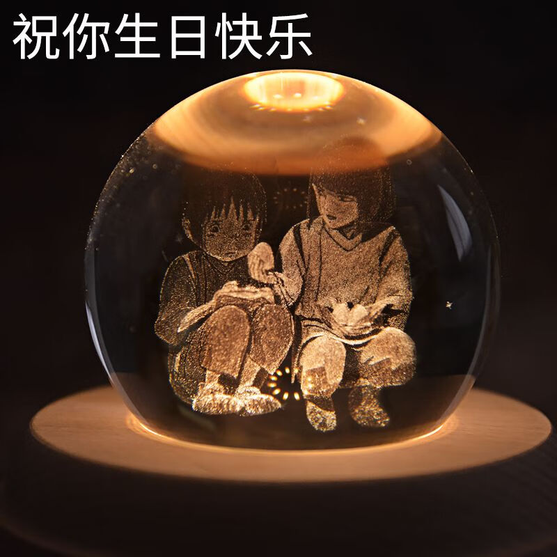 千与千寻八音盒宫崎骏周边摆件音乐盒白龙生日礼物儿童节女生 千寻白龙纯音乐生日快乐