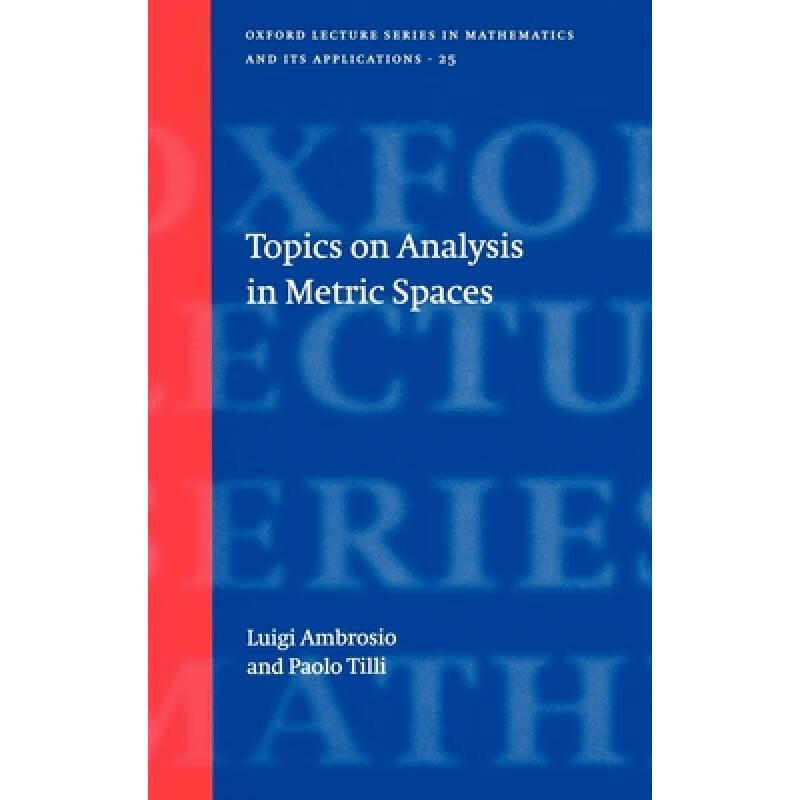 Topics on Analysis in Metric Spaces