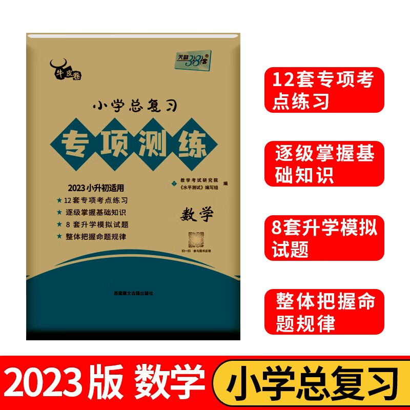 2023 数学 小升初总复习专项测练 六年级小学毕业复习资料 天利38套