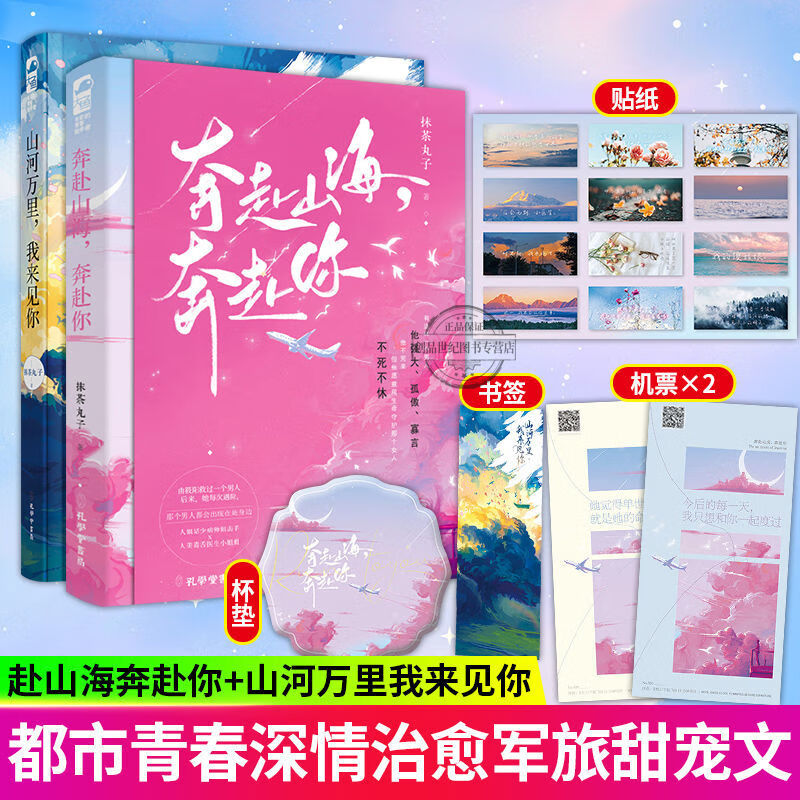 奔赴山海奔赴你+山河万里我来见你 全套共2册 抹茶丸子著青春军旅言情小说书 青春小说 书籍