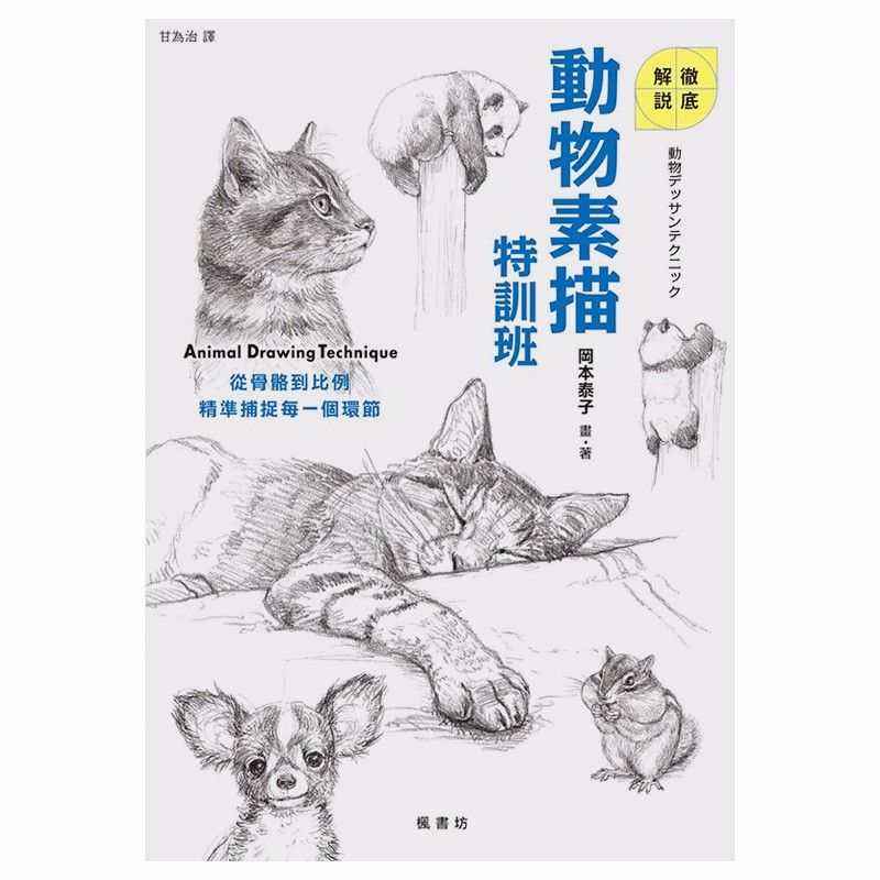 動物素描特訓班 美术素描港台原版图书籍善本图书