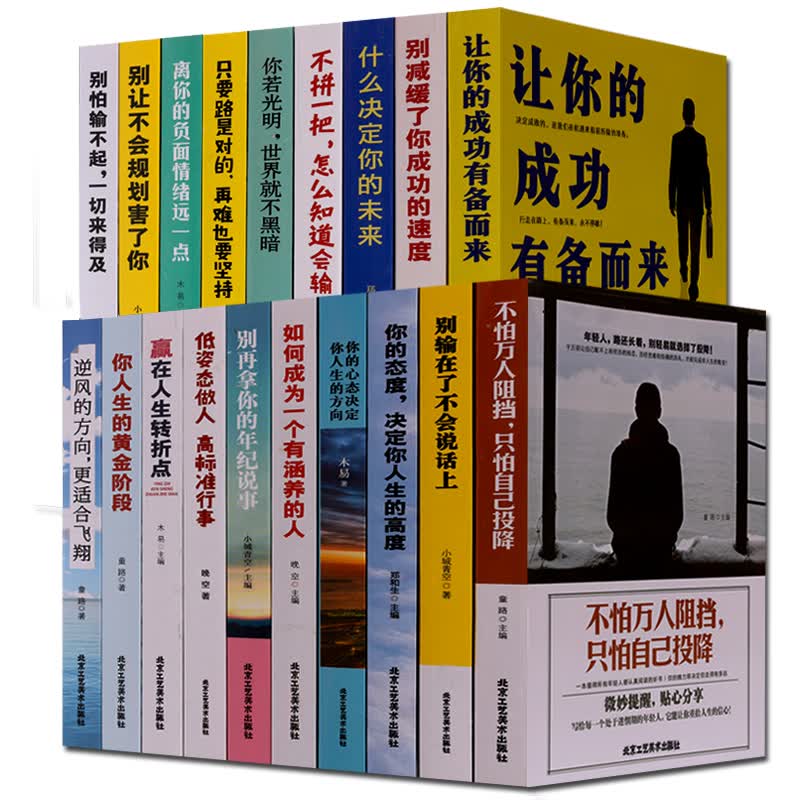 青春文学励志与成功心理学书籍 套装19册 别输在不会说话上你的态度决定你人生的高度方向 北京工艺