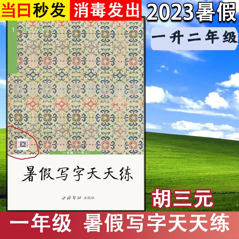 2023新版胡三元教写字暑假写字天天练一升二年级下册语文人教版RJ暑假作业