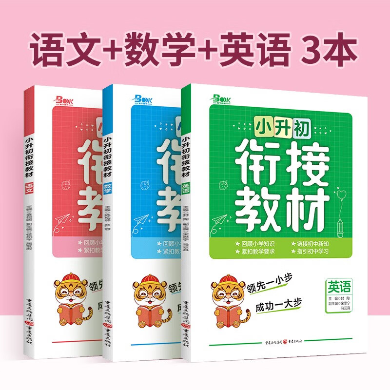 小升初衔接教材语文数学英语小学升初中暑假作业假期作业六年级衔接初一小学知识链接初中 语文+数学+英语
