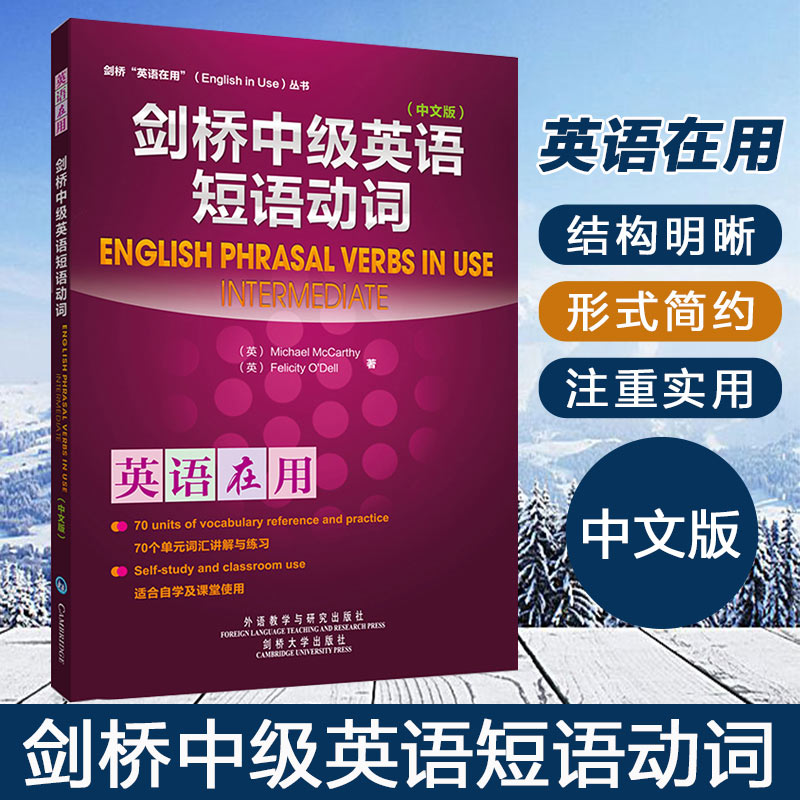 剑桥中级英语短语动词 中文版 剑桥英语在用丛书 英语学习 英语自学 英语教材 英语词汇学习