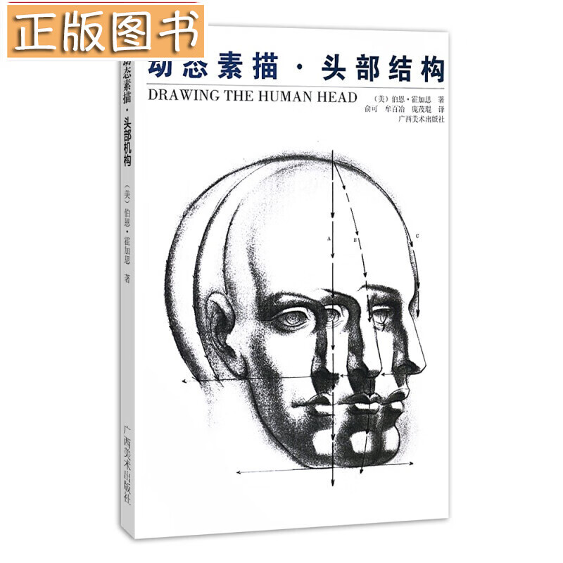 动态素描全5册多规格自选人体结构+头部结构+人体解剖+着衣人体+手部结构 伯恩.霍加思 名家人物素描速写临摹基础技法 动态素描头部结构