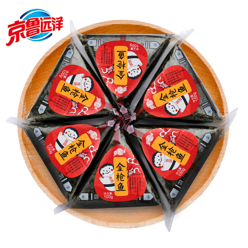 概率券 京鲁远洋 冷冻金枪鱼饭团 600g 6枚 ，14.71元+运费(需首购礼金5元)—— 慢慢买比价网