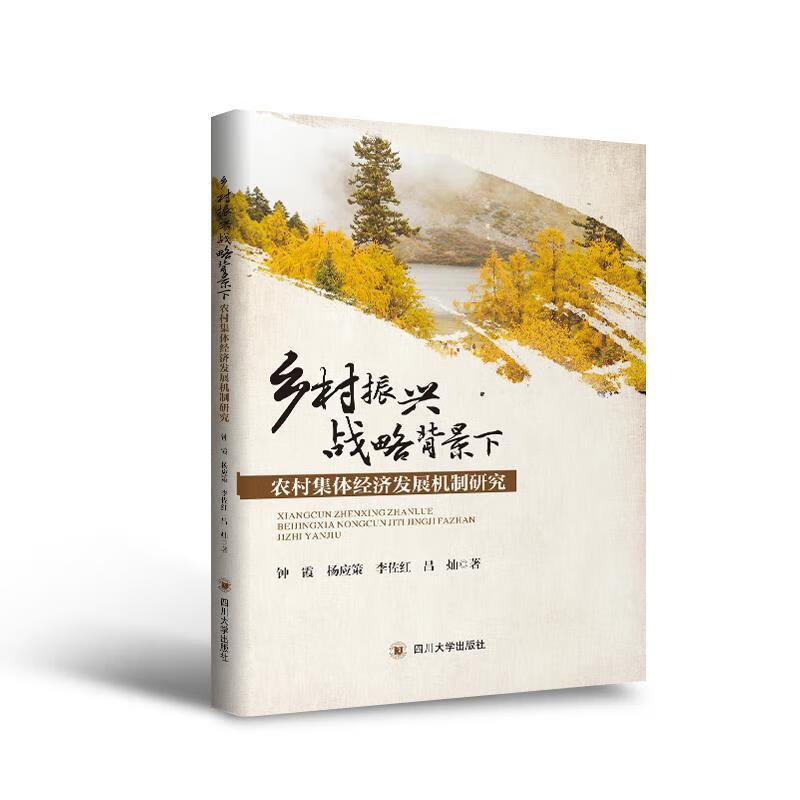 乡村振兴战略背景下农村集体经济发展机制研究 钟霞杨应策李佐红吕灿