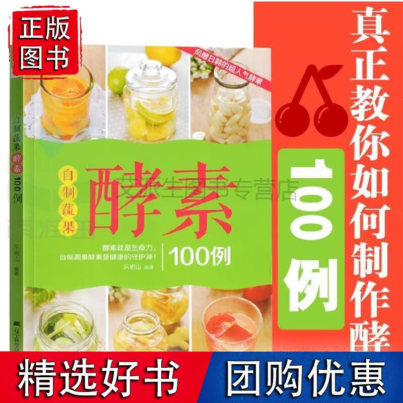 【全新速发】酵素书籍制作方法 自制蔬果酵素100例 蔬果酵素制作大全书籍自制酵素方法健康水果酵素制作