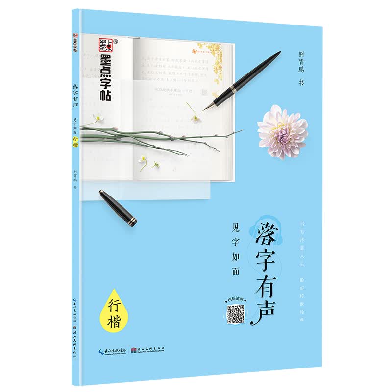 墨点字帖 行楷字帖成人硬笔字帖钢笔硬笔书法楷书字帖 见字如面（行楷）/落字有声