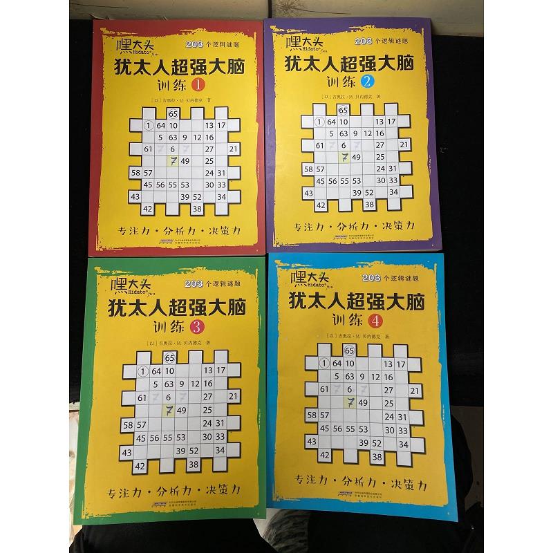 嘿大头 : 犹太人超强大脑训练(1234)全4册  203个逻辑谜题