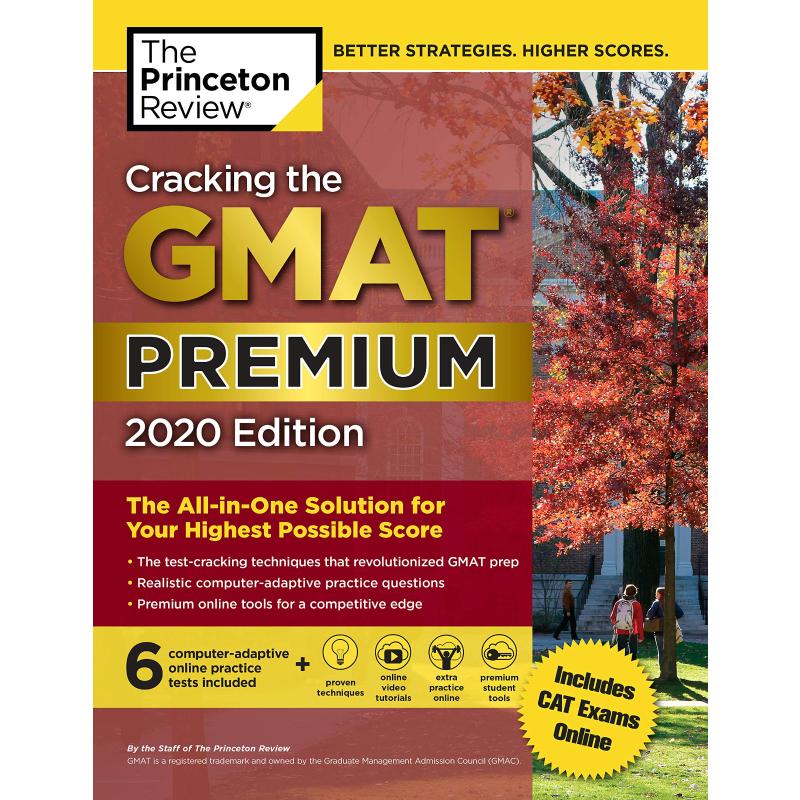 Cracking the GMAT Premium Edition with 6 Computer-Adaptive Practice Tests, 2020—攻克GMAT考试，2020版 图书