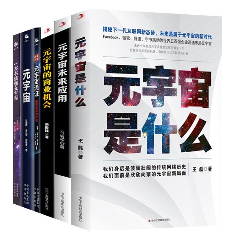 共六册 元宇宙+通证+未来应用+是什么+商业机会+一本书读懂元宇宙