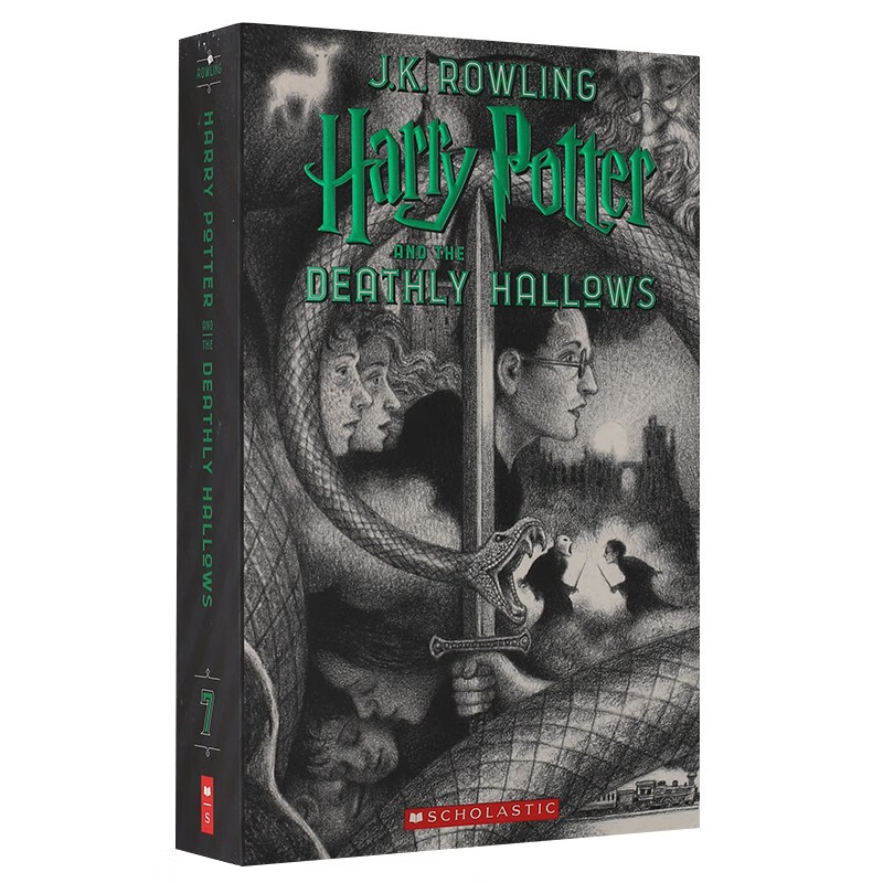 哈利波特与死亡圣器 20周年纪念版美版 Harry Potter JK罗琳 布莱恩塞兹尼克素描封面版