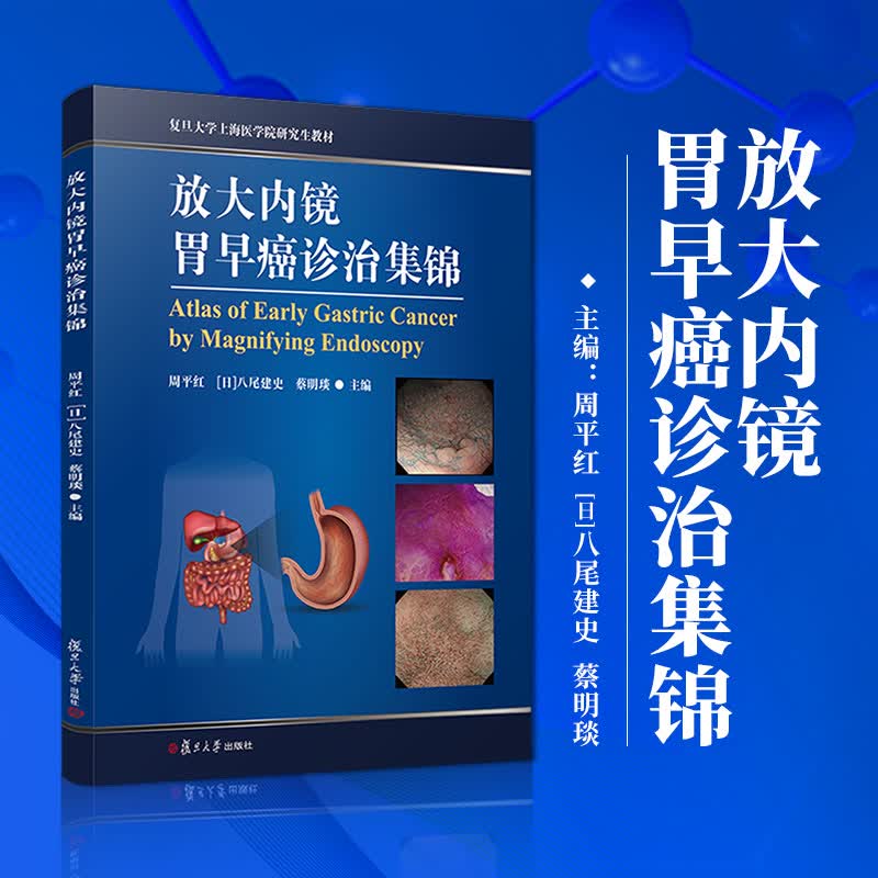放大内镜胃早癌诊治集锦 周平红,八尾建史,蔡明琰主编 复旦大学出版社 胃癌胃镜检查教材医学影像学教材 9787309158328