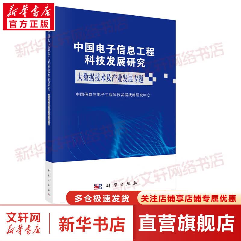 中国电子信息工程科技发展研究 大数据技术及产业发展专题 图书