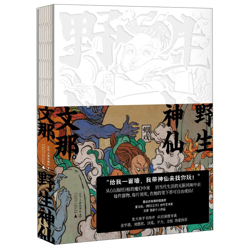 野生神仙 文化遗产壁画（刘慈欣、洪晃、张大春等联袂推荐！）赠异形书签+大海报+明信片