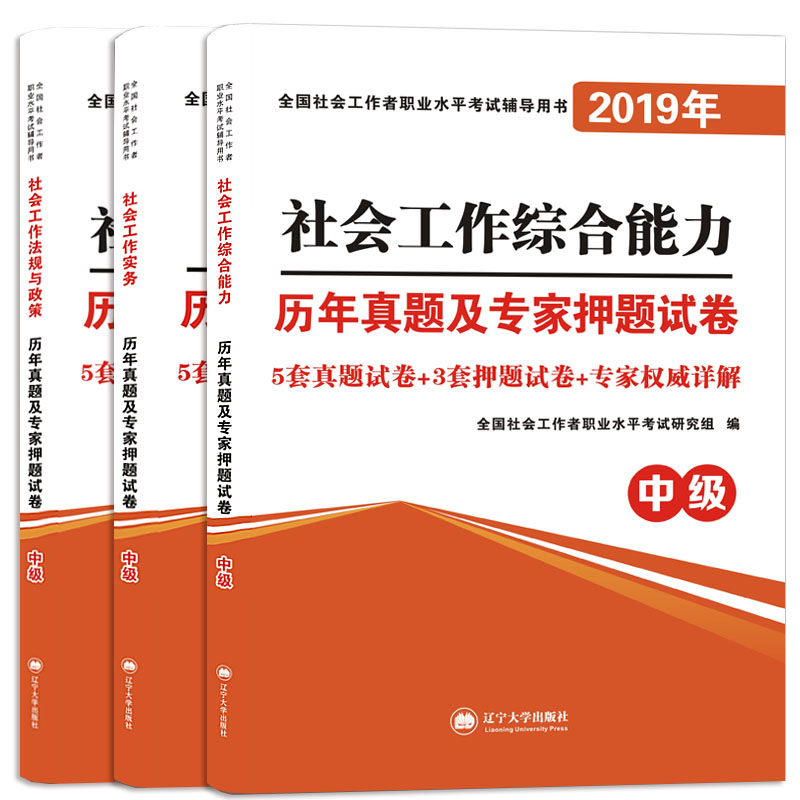 社会工作者中级19辅导试卷（3册套装）：实务+综合能力+法规与政策