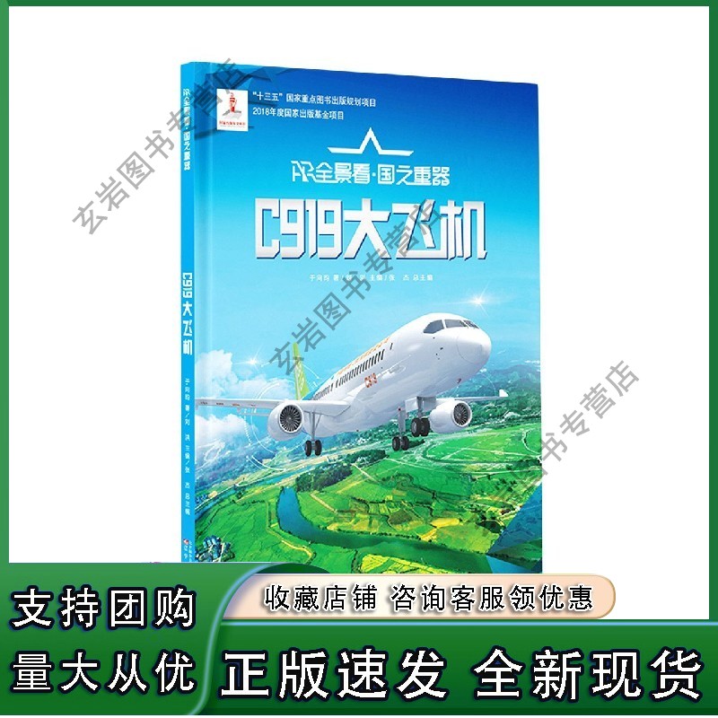 n书籍 AR全景看 国之重器 C919大飞机 儿童幼儿基础科学知识读物 什么是飞机 小学生科普入门 课外阅读书籍 中国少年读物