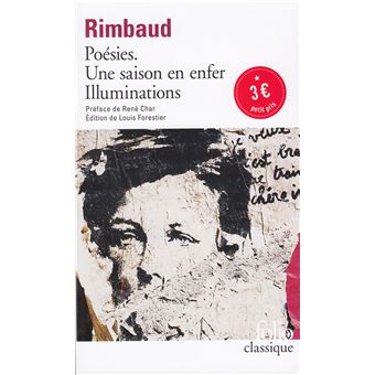 法语原版 兰波诗集 Poesies Rimbaud Saison 超现实主义诗歌 再版