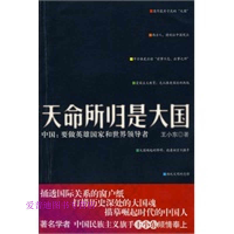 天命所归是大国 要做英雄国家和世界领导者 王小东【，放心购买】