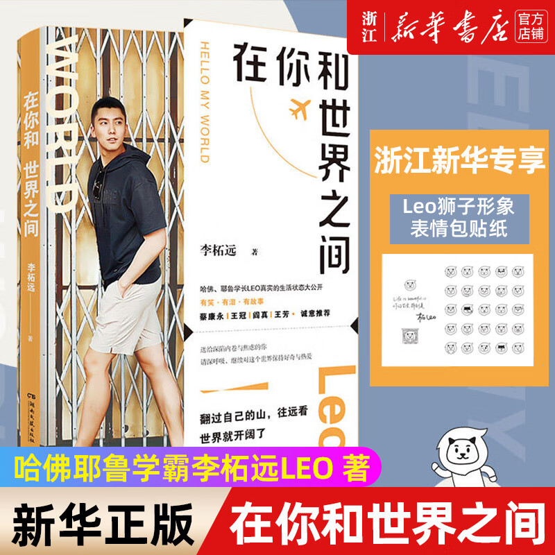 专享Leo狮子形象表情包贴纸在你和世界之间李柘远（LEO）2023年新书 送给深陷内卷与焦虑的你 在你和世界之间