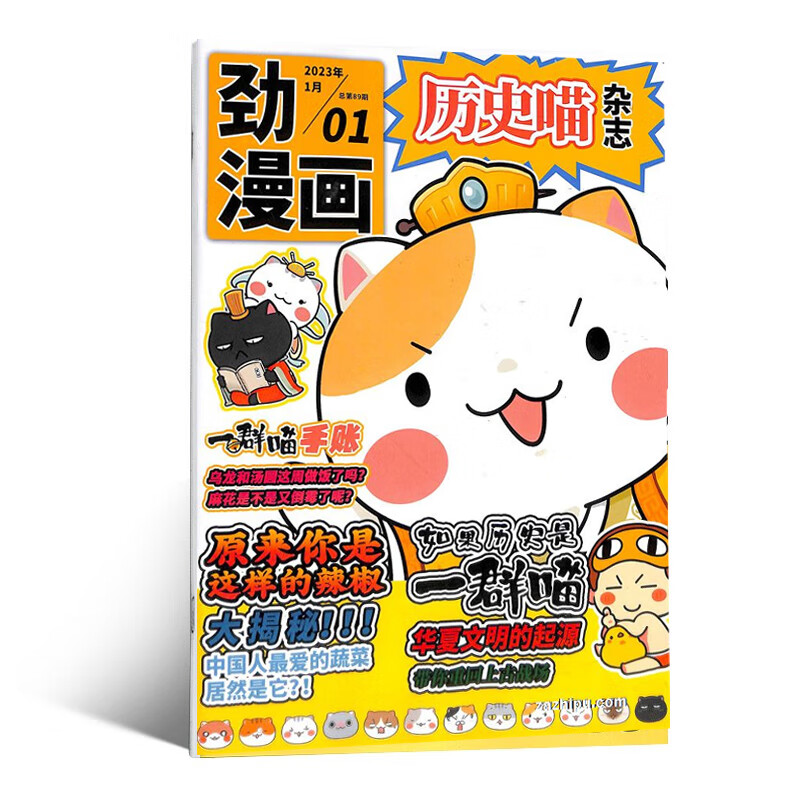 历史喵杂志订阅 2023年1月期 单月订阅 历史启蒙培养 历史兴趣漫画读物 青少年课外阅读 6-12-15岁少儿阅读 杂志铺假如如果历史是一群喵