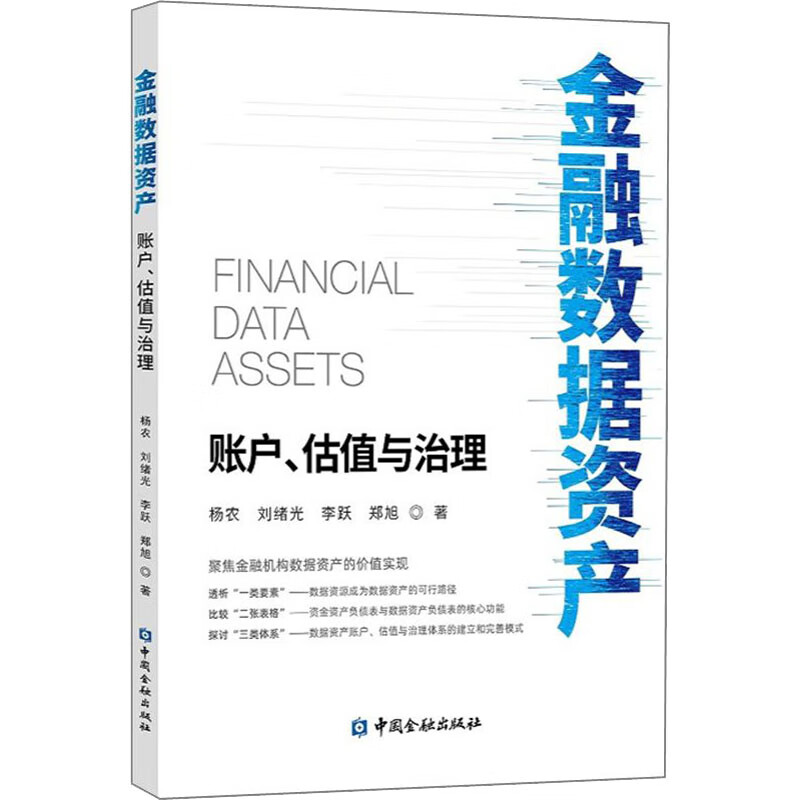 金融数据资产 账户、估值与治理 图书