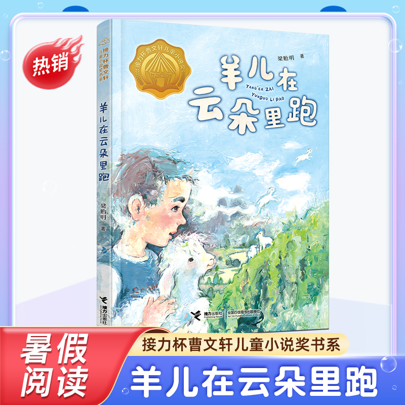 羊儿在云朵里跑/接力杯曹文轩 小说奖书系 梁贻明著三四五六年级小学生课外阅读书籍青少年读物成长励志 接力出版社 新华