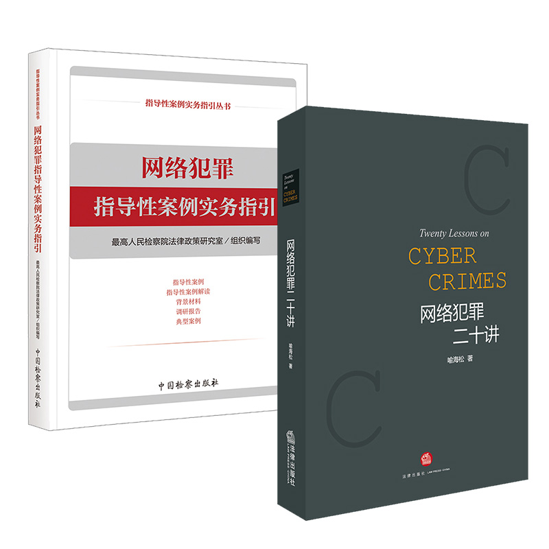 2本套 网络犯罪指导性案例实务指引+网络犯罪二十讲 中国检察出版社