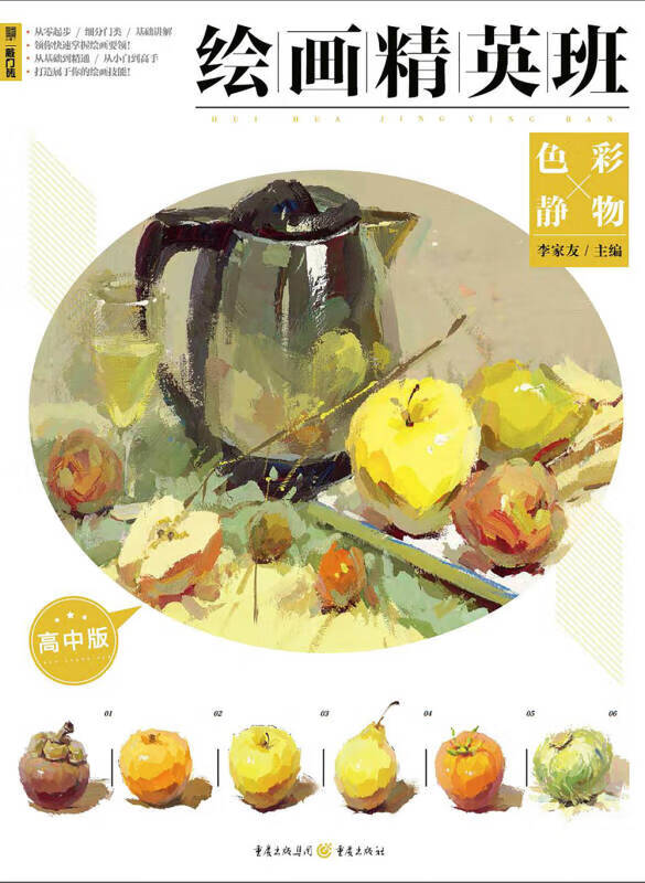绘画精英班 高中版色彩静物【好书】