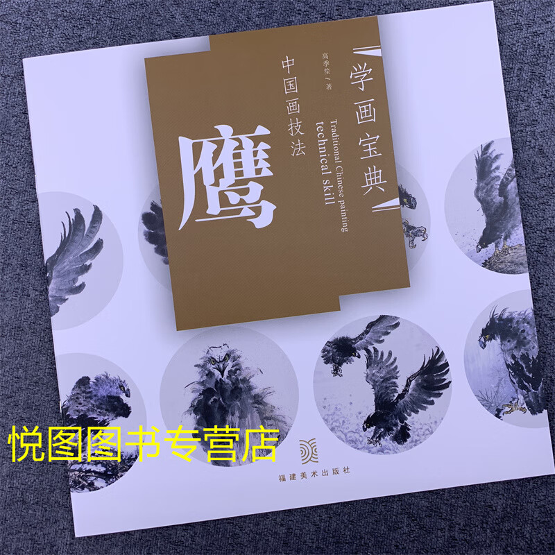 学画宝典中国画技法：鹰 高季笙著 鹰的画法步骤教程书籍 福建美术出版社9787539319599